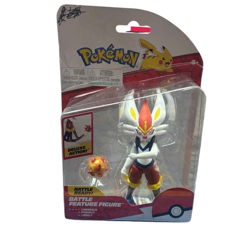 Pre-owned Pokemon Battle Feature Figure Cinderace - Own4Less